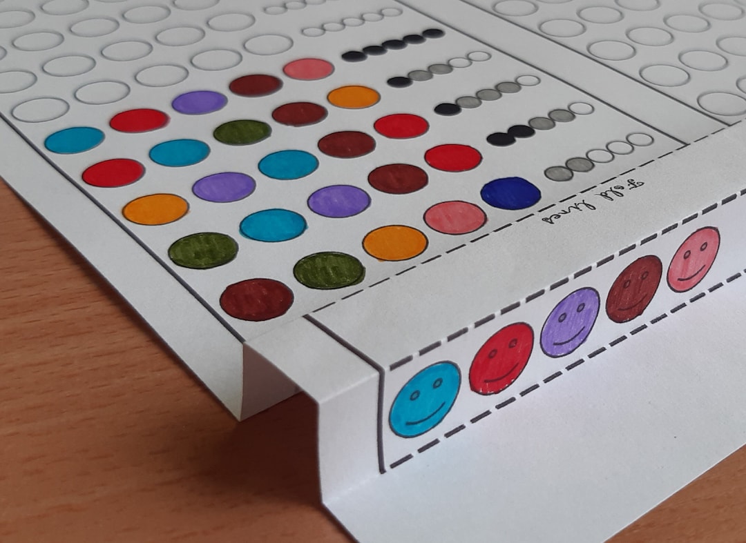 Mastermind Printable Coloring Mind Game - Etsy