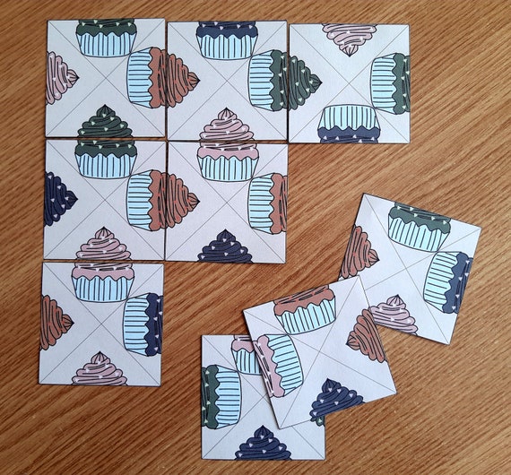 Printable Puzzle Cupcakes | Etsy