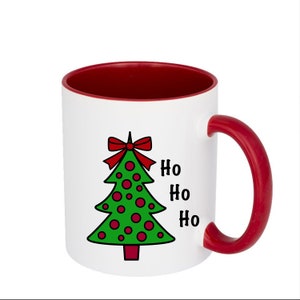 Ho Ho Ho Christmas Tree Clipart and Cut Files - Etsy