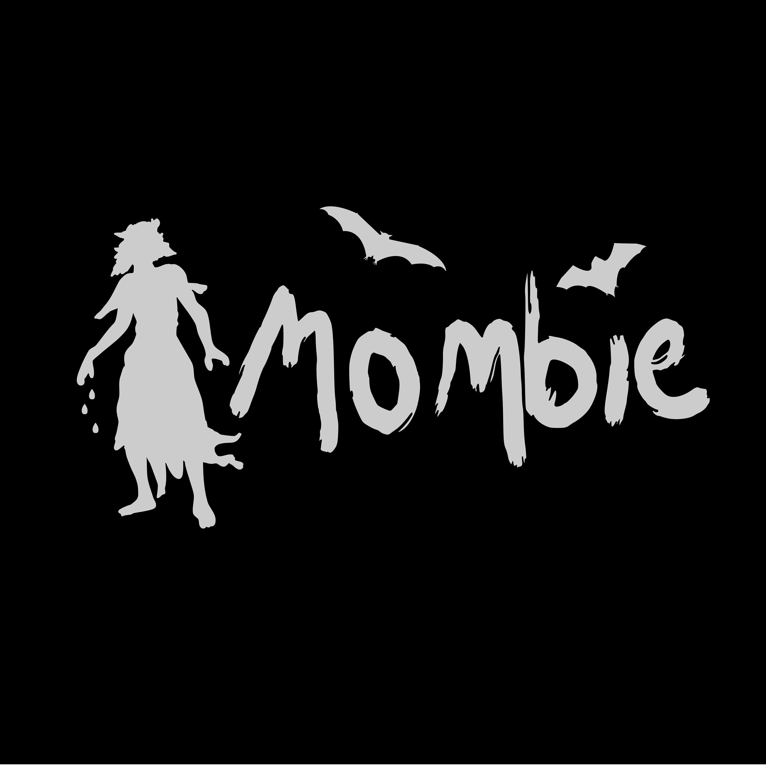 Mombie Female Zombie Halloween Bat SVG and Clipart - Etsy