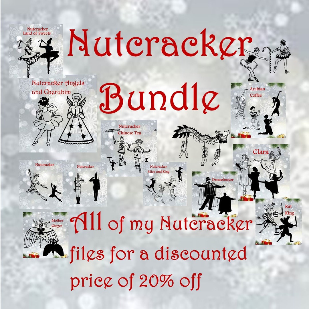 Nutcracker Ballet Bundle, Clipart, Cut Files, Every Character, Line ...