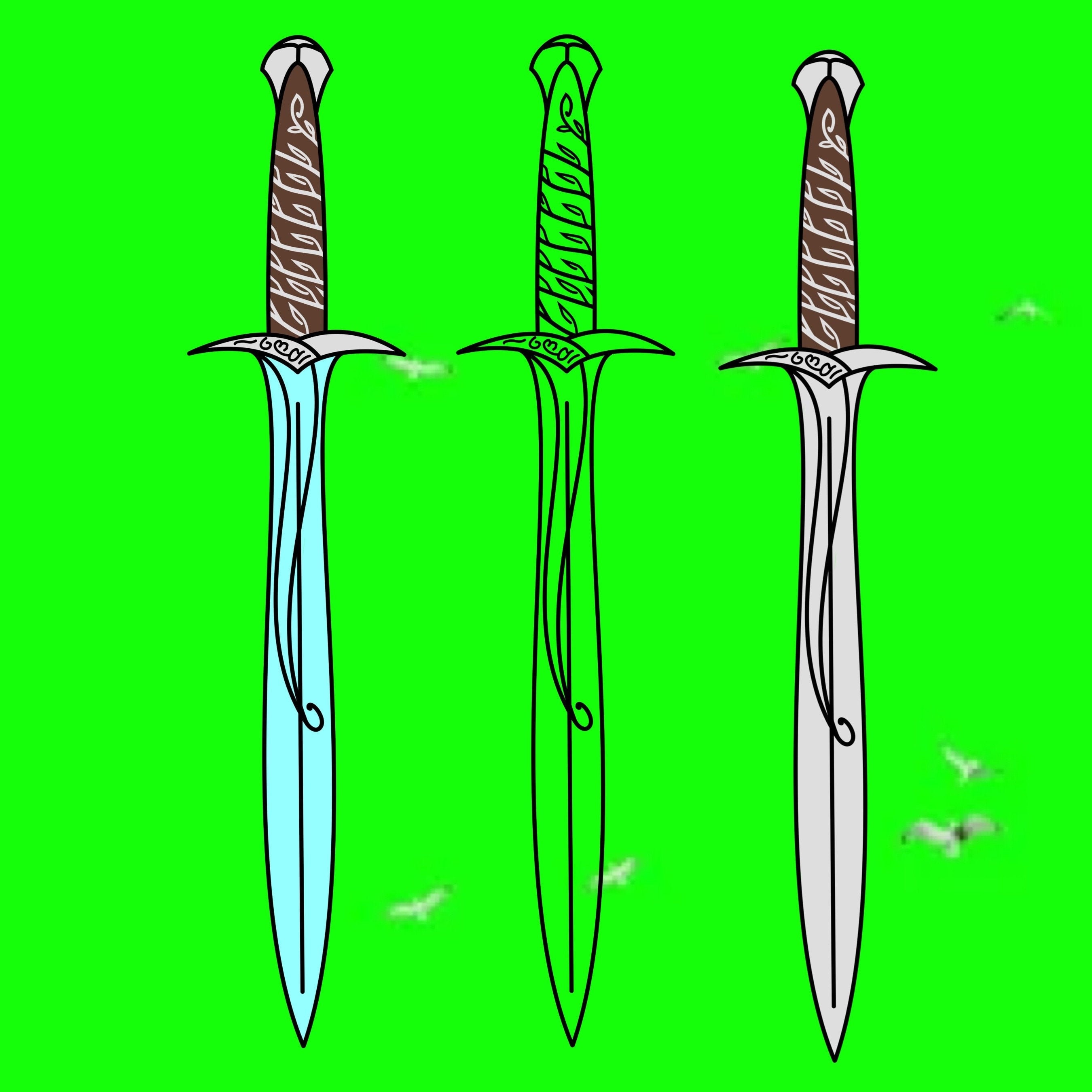 Fantasy Fiction Character Sword Clip Art and Cut Files - Etsy