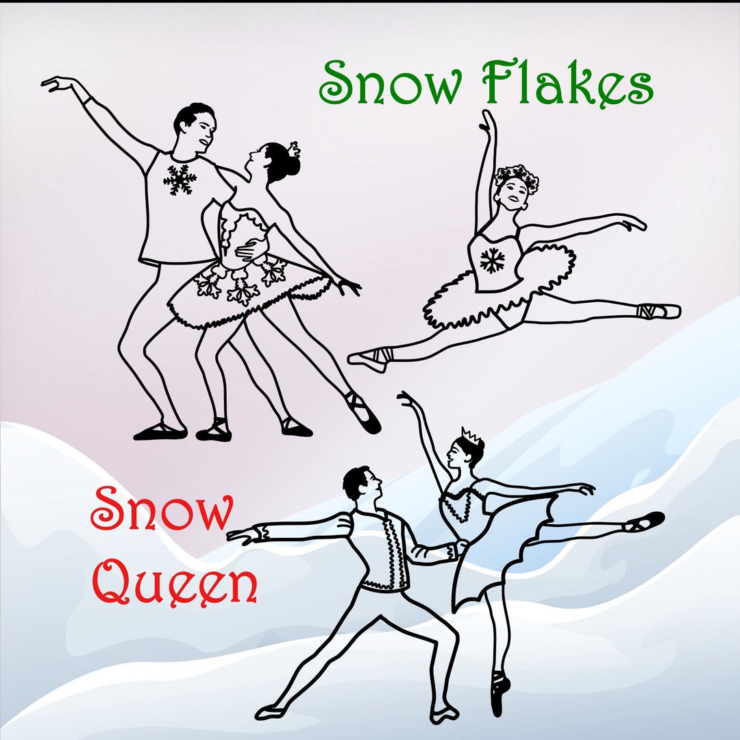 Land of Sweets, Nutcracker Ballet, Snow Queen, Snowflakes, Clipart and ...