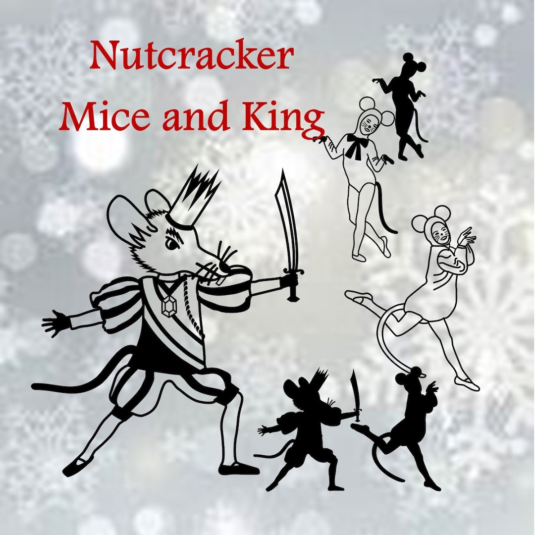 Rat King and Mice, Dance, Nutcracker Ballet, SVG & Clipart, Mouse King ...
