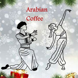 Arabian Coffee, Dance, Nutcracker Ballet, Svgs and Clipart - Etsy