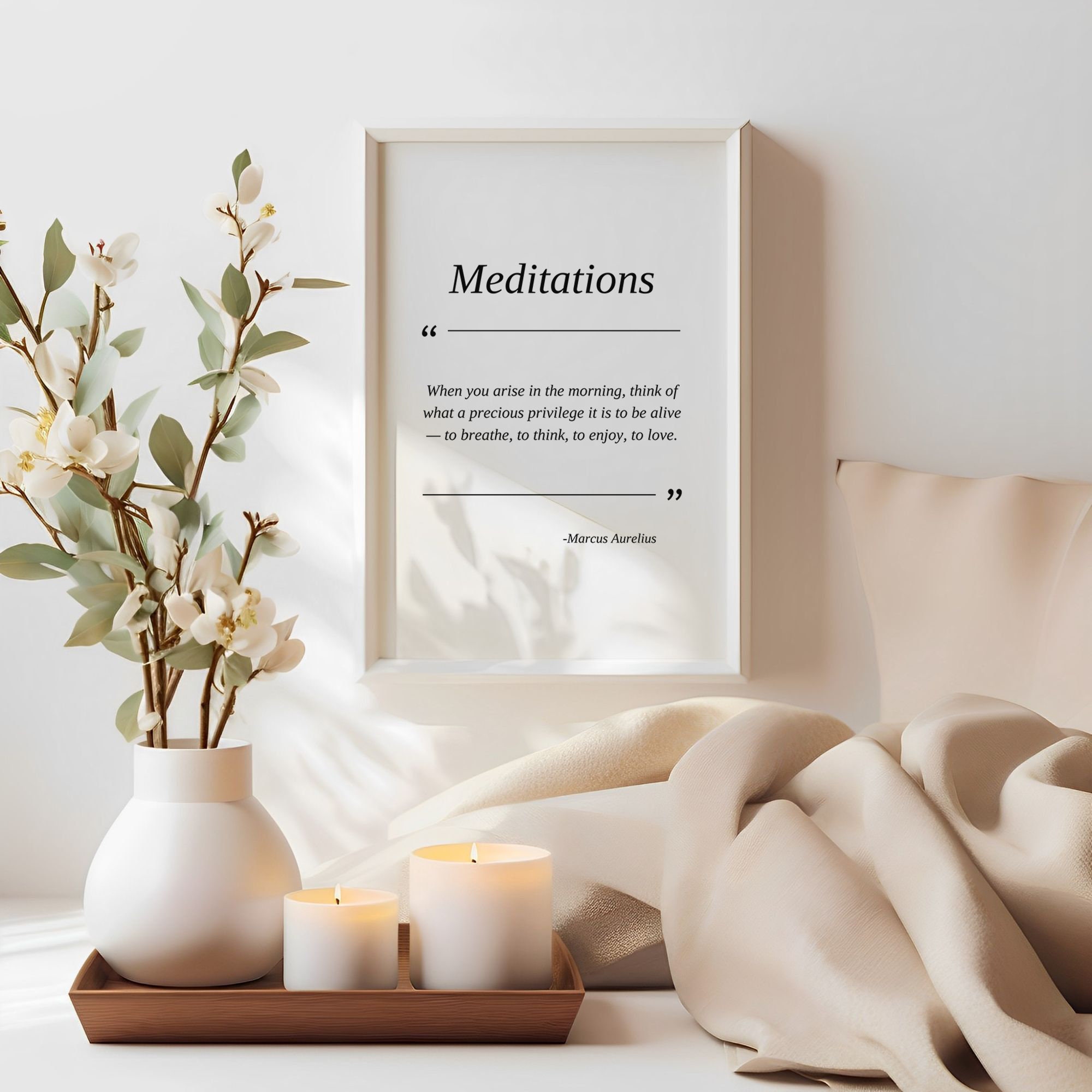 Meditations Printable Poster Marcus Aurelius Quote Stoic - Etsy