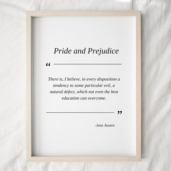 Jane Austen Quote - Etsy