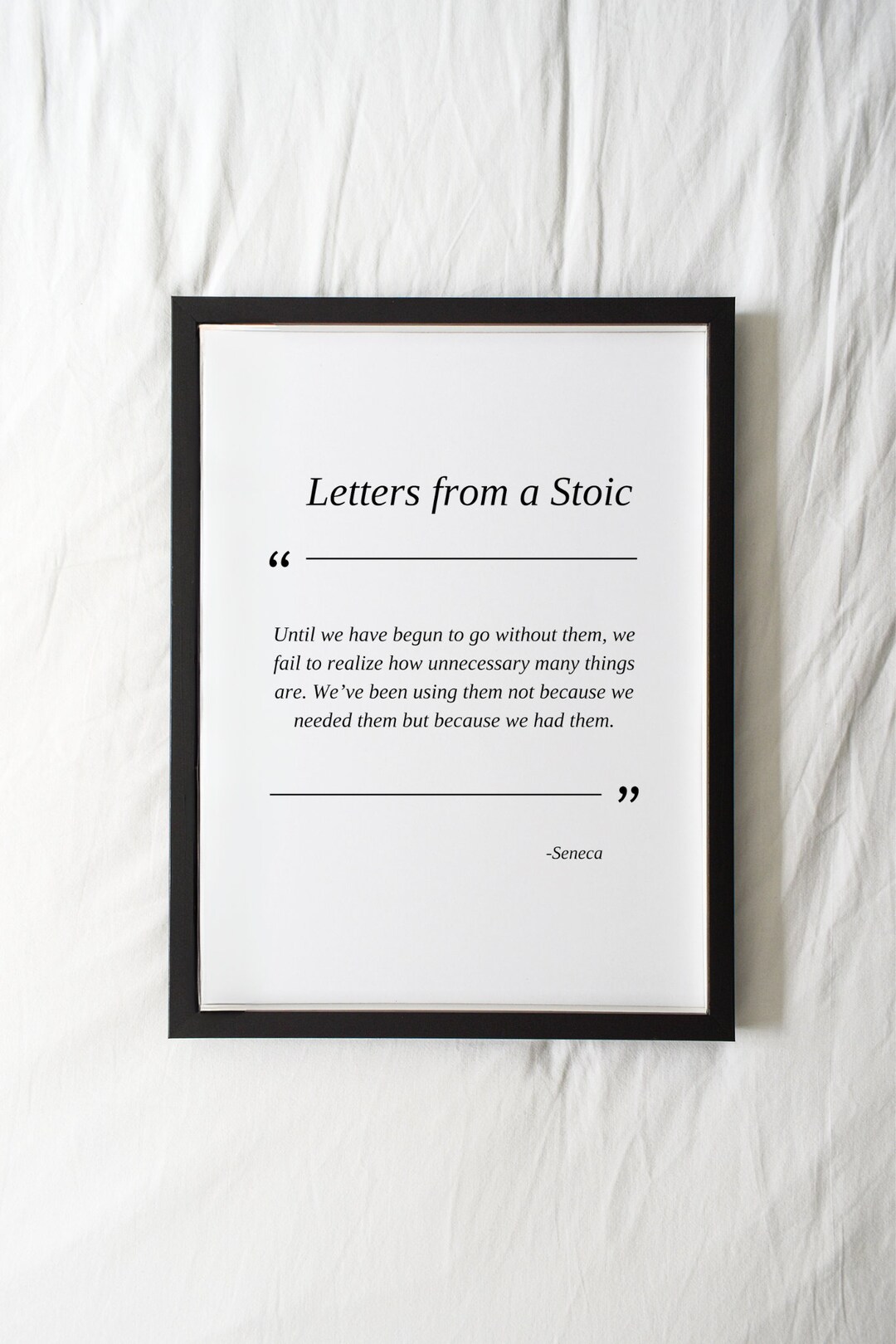 Letters From a Stoic Poster, Seneca Quote, Stoic Printable Gift ...