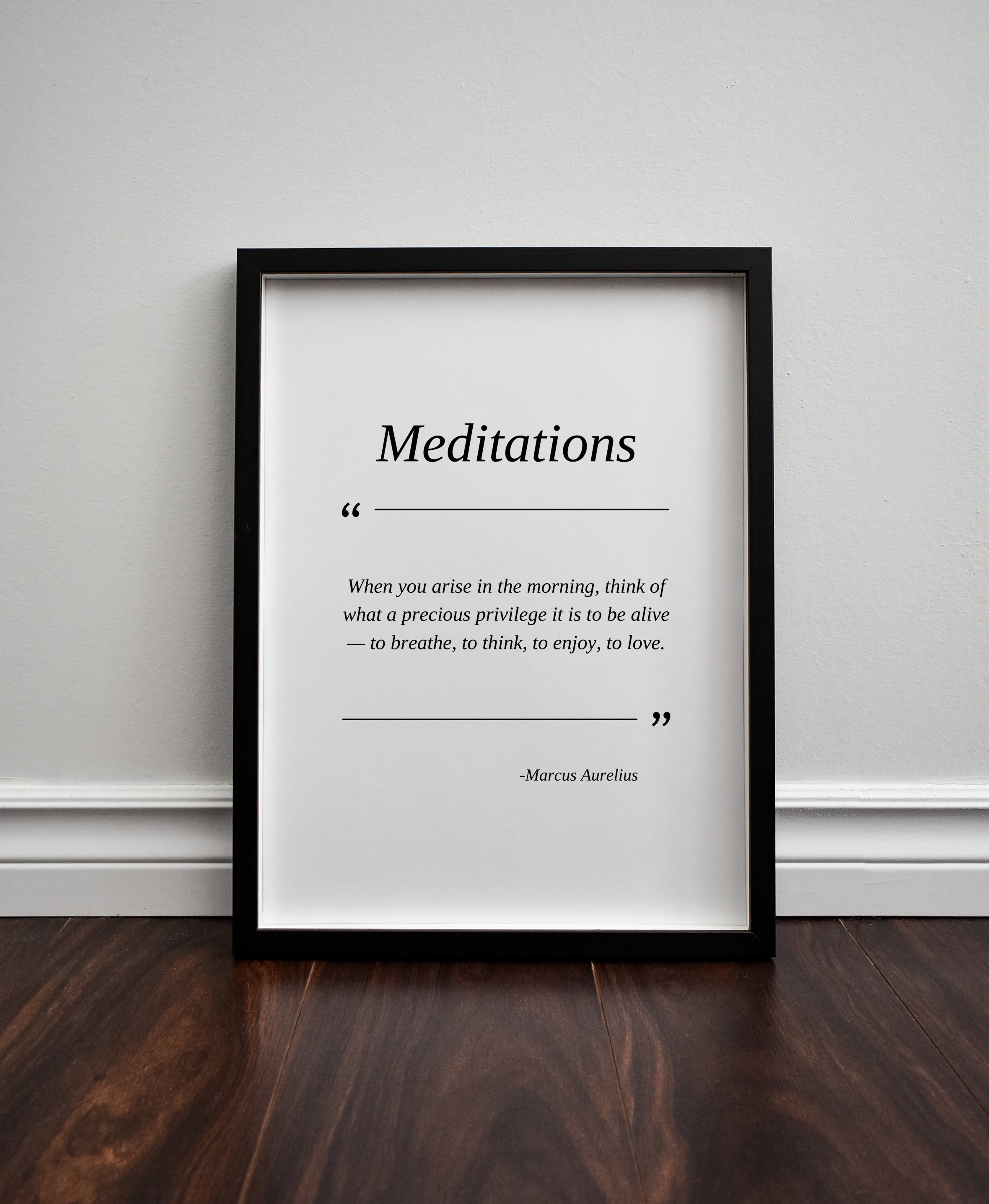Meditations Printable Poster Marcus Aurelius Quote Stoic - Etsy