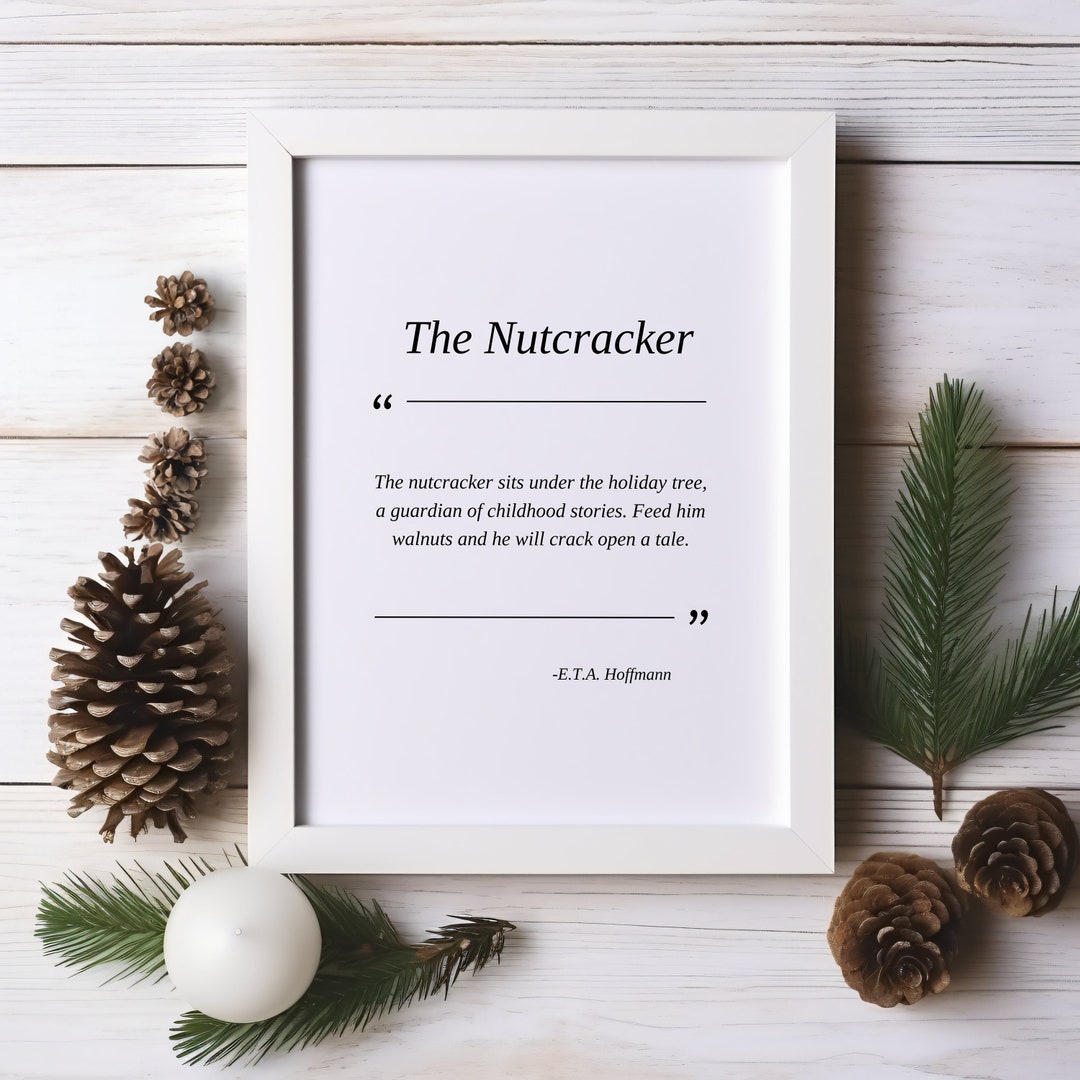 The Nutcracker Quote, Christmas Poster, Typography Art, Gift for ...