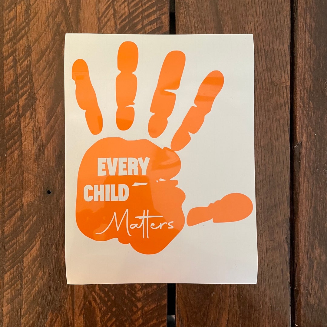 ECM Every Child Matters Car Decal, Glossy Orange, 6" / Hand Print - Etsy