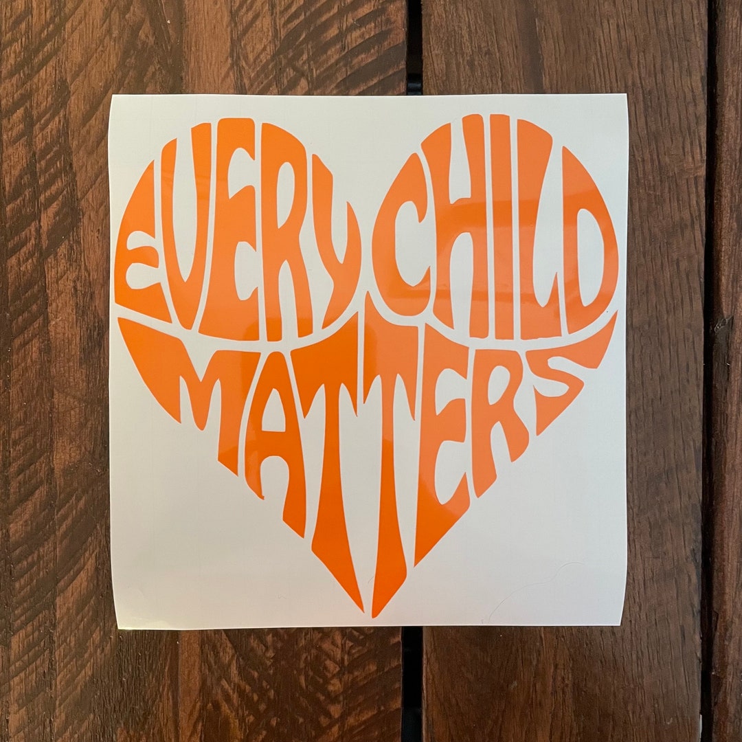 ECM Every Child Matters Car Decal, Glossy Orange, 6" / Heart - Etsy
