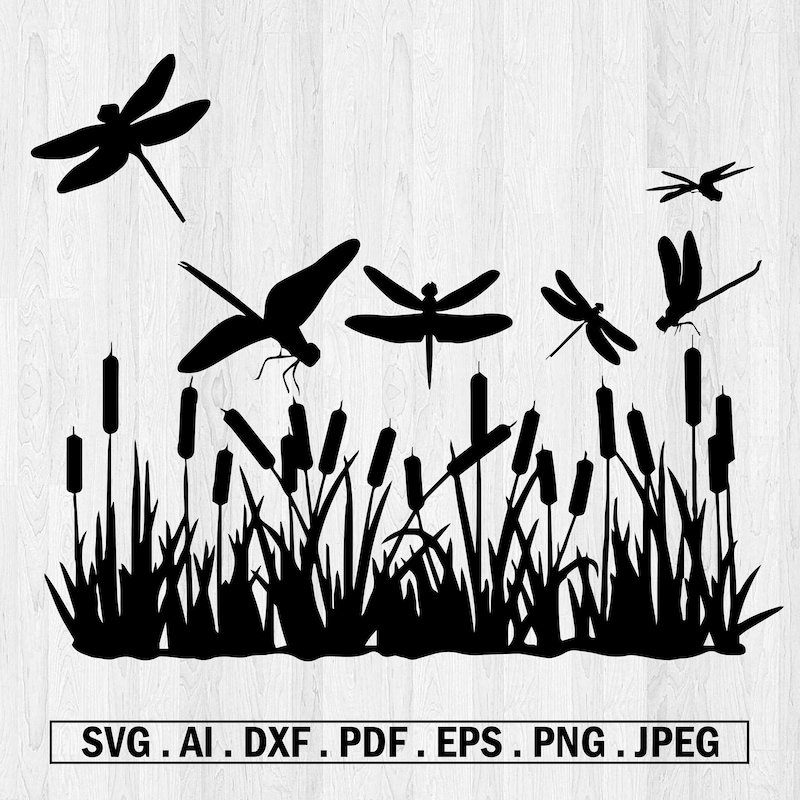 Dragonfly Svg - Etsy