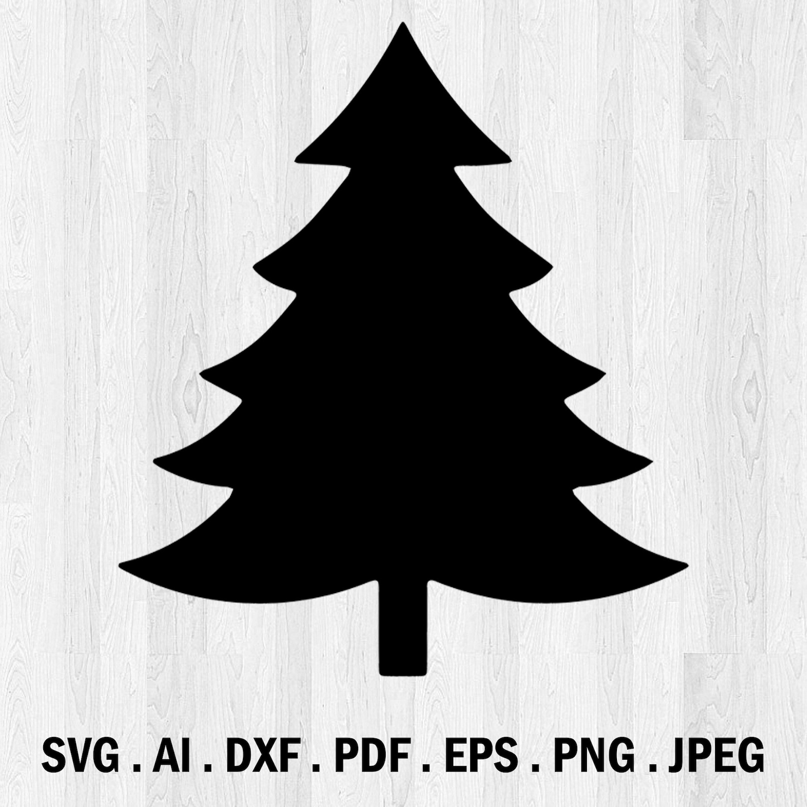 Christmas Tree SVG Christmas SVG Pine Tree SVG Digital - Etsy