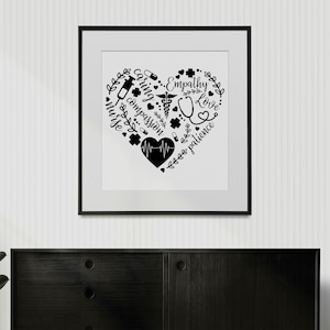 Nurse Heart SVG Bundle | Medical Designs Caduceus, Stethoscope, Syringe ...