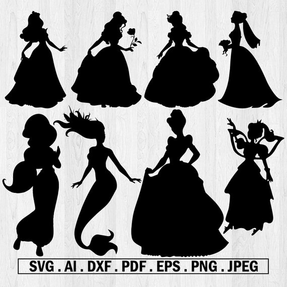 Princess Mandala SVG Princesses Bundle Mandala SVG Files for - Etsy