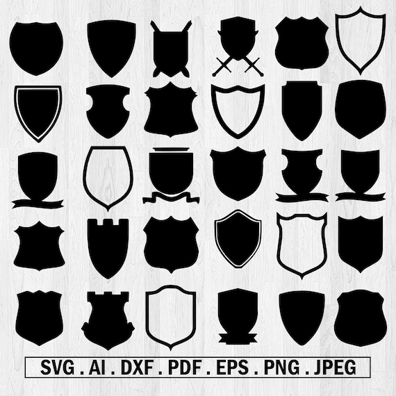 Shield Svg Badge Svg Captain America Svg Police Badge Svg - Etsy UK
