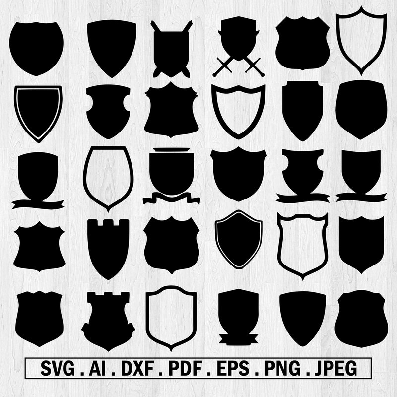 Shield Svg - Etsy