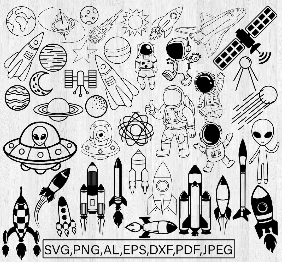 Outer Space Svg Planet Svg Galaxy Svg Astronaut Svg Solar System Svg ...