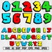 Alphabet and Numbers Svg Monogram Svg Files for Cricut Numbers - Etsy