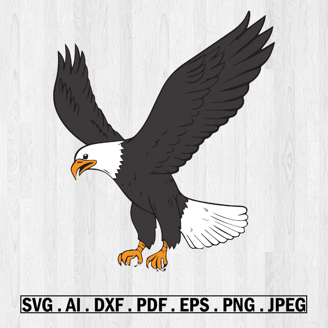 American Eagle SVG, Attacks Clipart, Cricut, Cut File (PNG, PDF) - Etsy