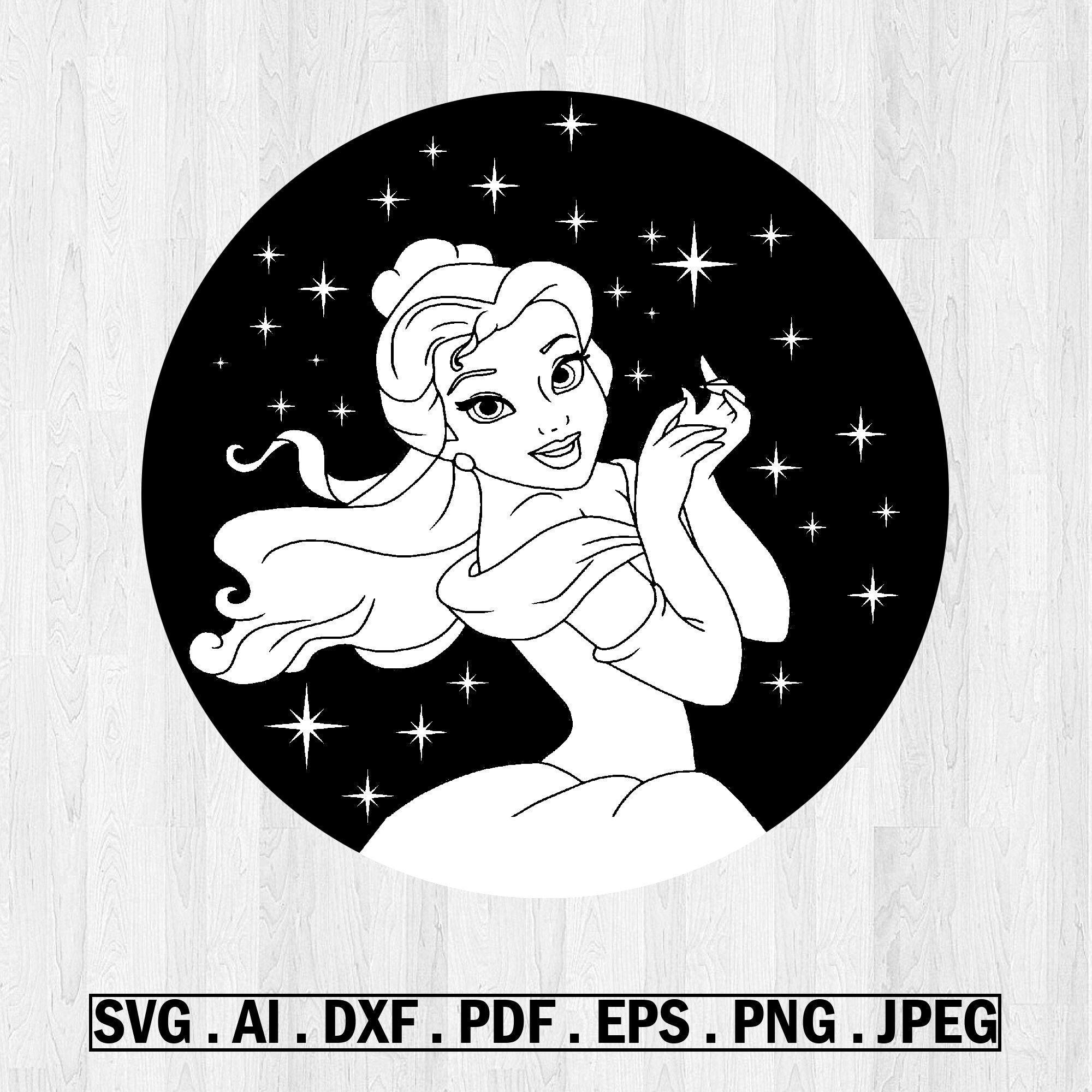 Belle SVG Beauty and the Beast Svg Belle Belle Clipart - Etsy