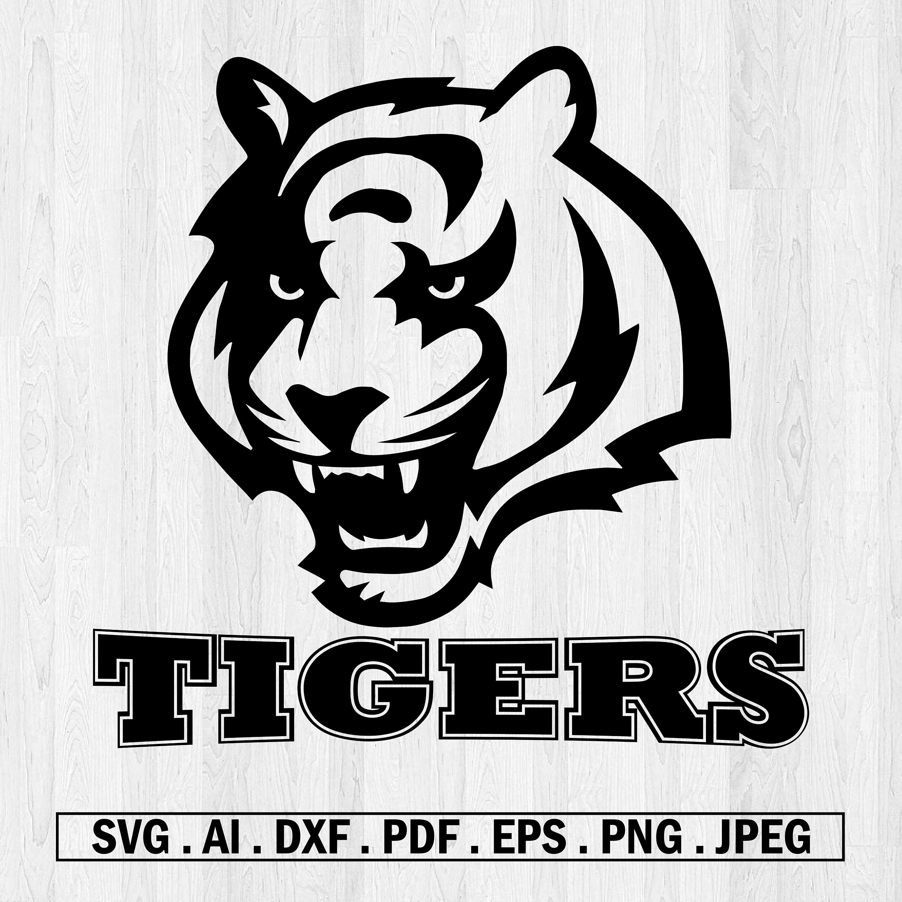 Tiger Svg Tiger Clipart Tiger Head Svg Tiger Face Svg Tiger - Etsy ...