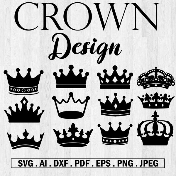 Crown Svg - Etsy