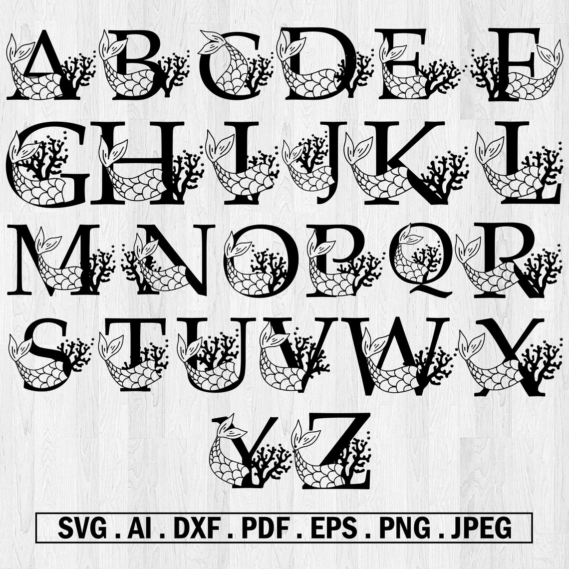 Floral Alphabet Svg Flower Alphabet Svg Floral Monogram Svg - Etsy