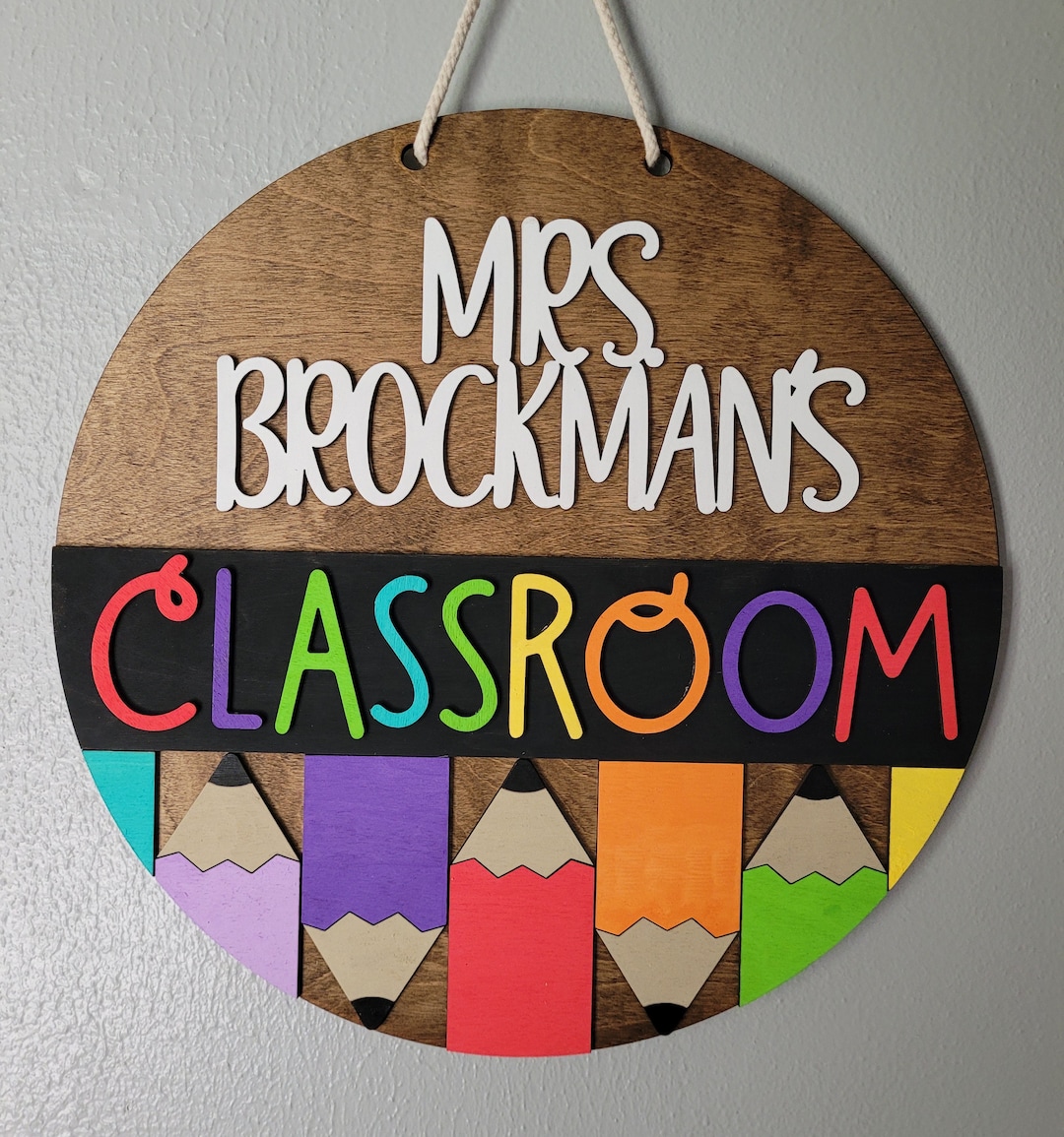 Teacher Classroom Sign Educator Sign Teacher Door Hanger - Etsy