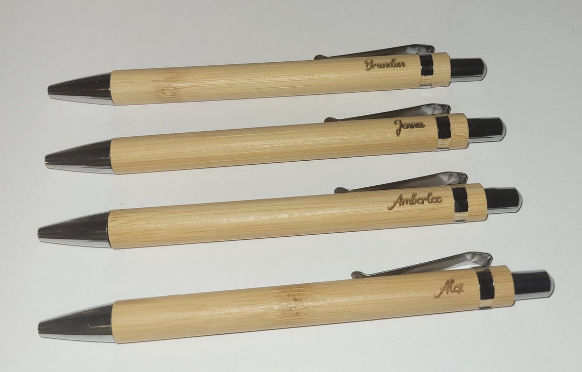 Personalized Bamboo Pen, "travel Where Your Heart Desires" Engraved ...