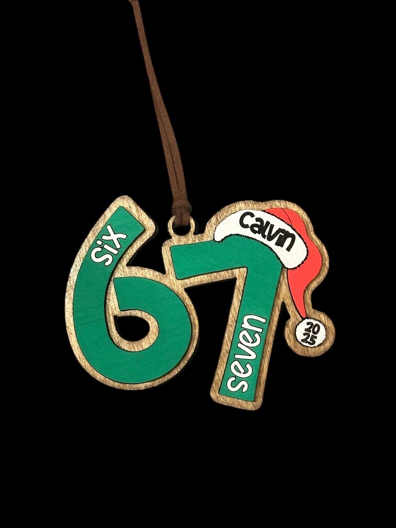 Six Seven Ornament - Tik Tok Viral Ornament - Word of the Year Ornament ...