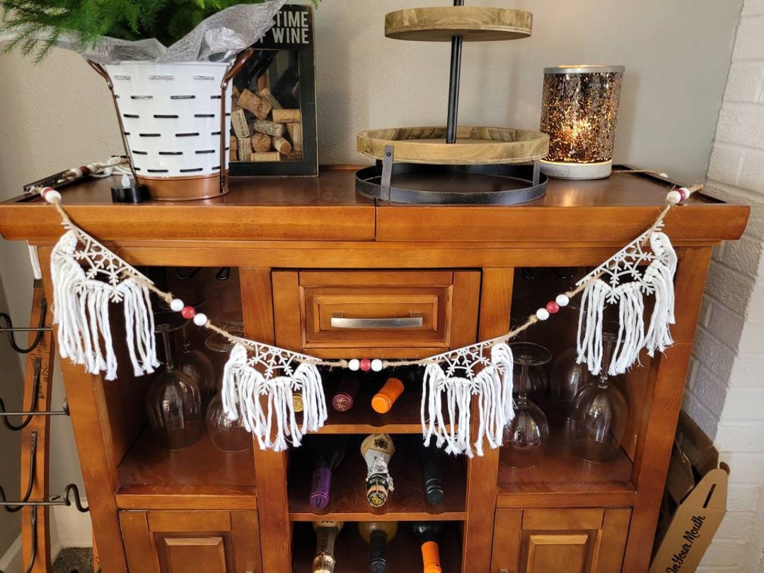 Boho Christmas Garland. Snowflake Garland. Boho Snowflake Garland ...