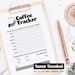 Coffee Tracker, Coffee Tracker Note, Coffee Review, Coffee Log ...