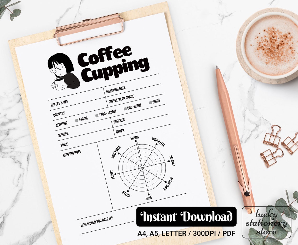 Coffee Cupping Cupping Note Coffee Review Coffee Log | Etsy