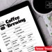 Coffee Brewing Note, Coffee Log Printable, Tablet Tasting Note, Coffee ...