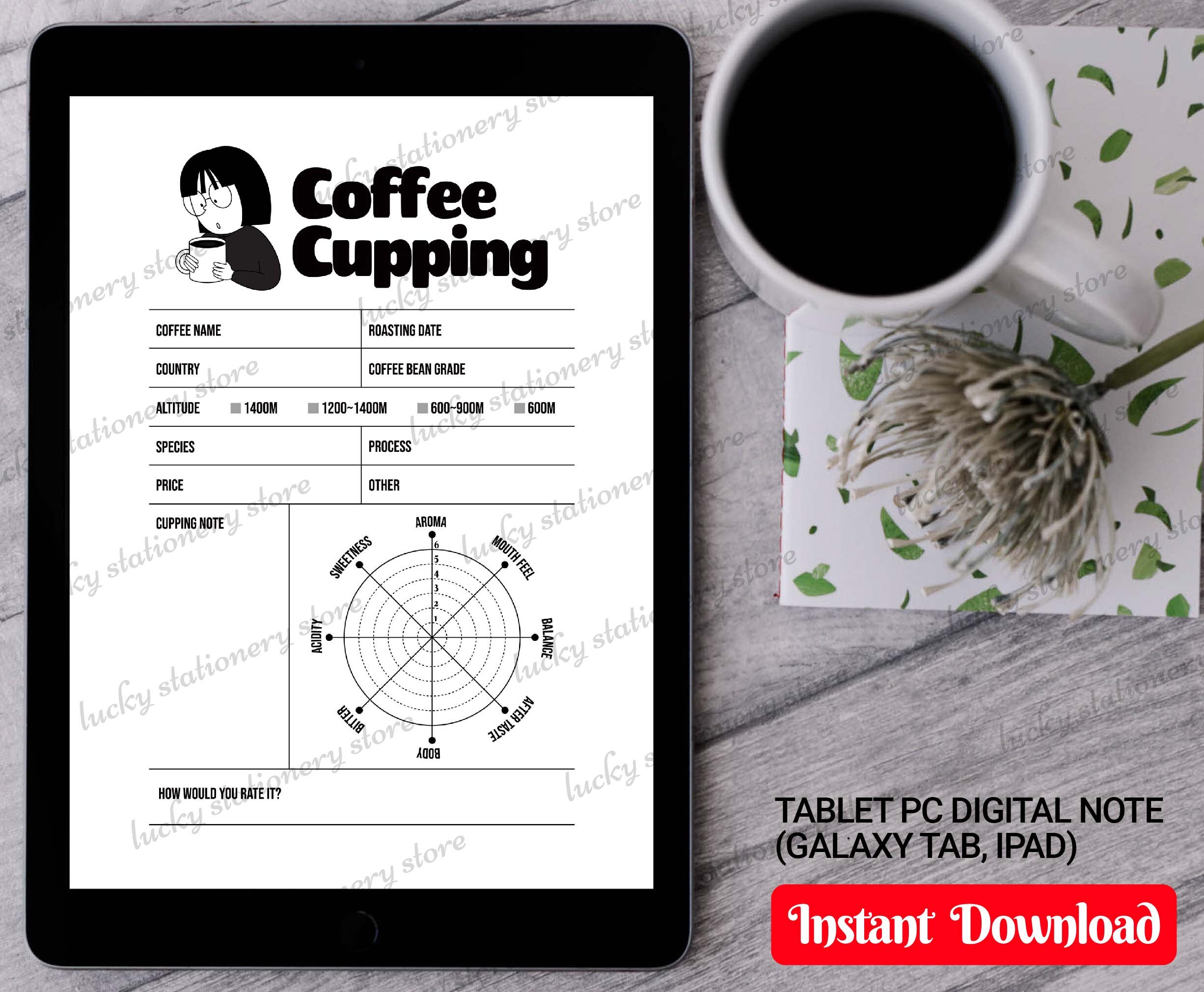 Coffee Cupping Cupping Note Coffee Review Coffee Log | Etsy