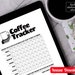Coffee Tracker, Coffee Tracker Note, Coffee Review, Coffee Log ...