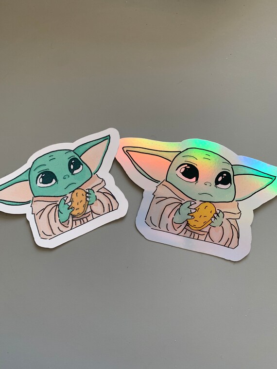 Baby Yoda Sticker - Etsy