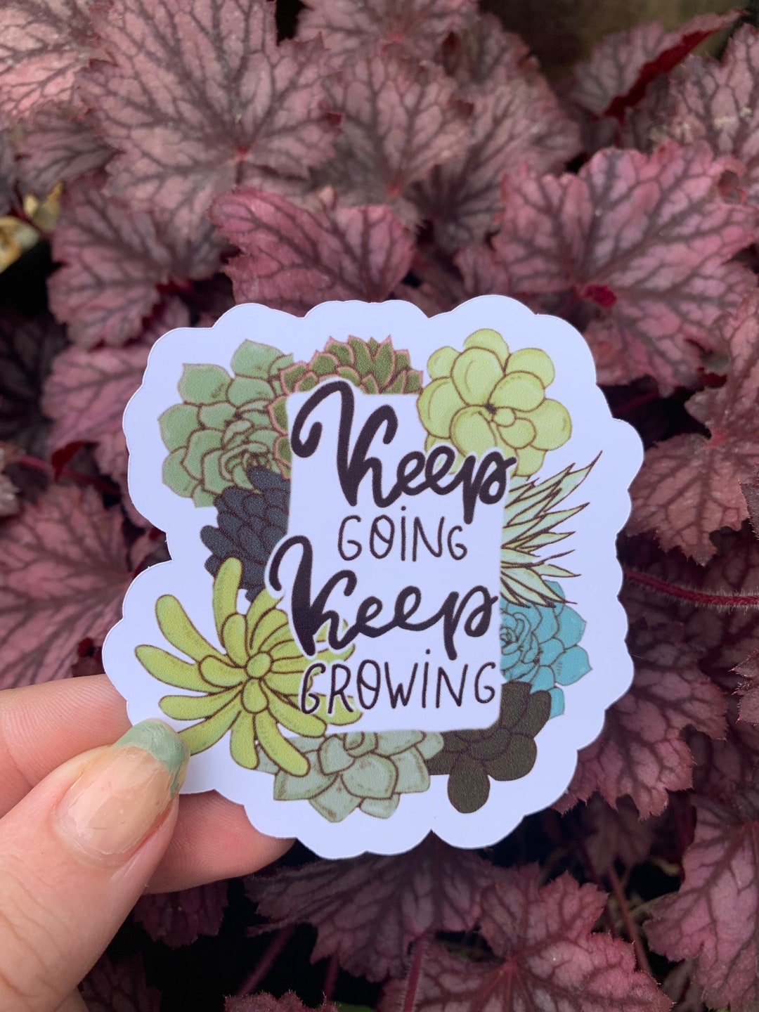Keep Going Keep Growing Sticker - Etsy