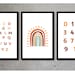 Digital Download Boho Alphabet Number Posters, Nursery Decor ...