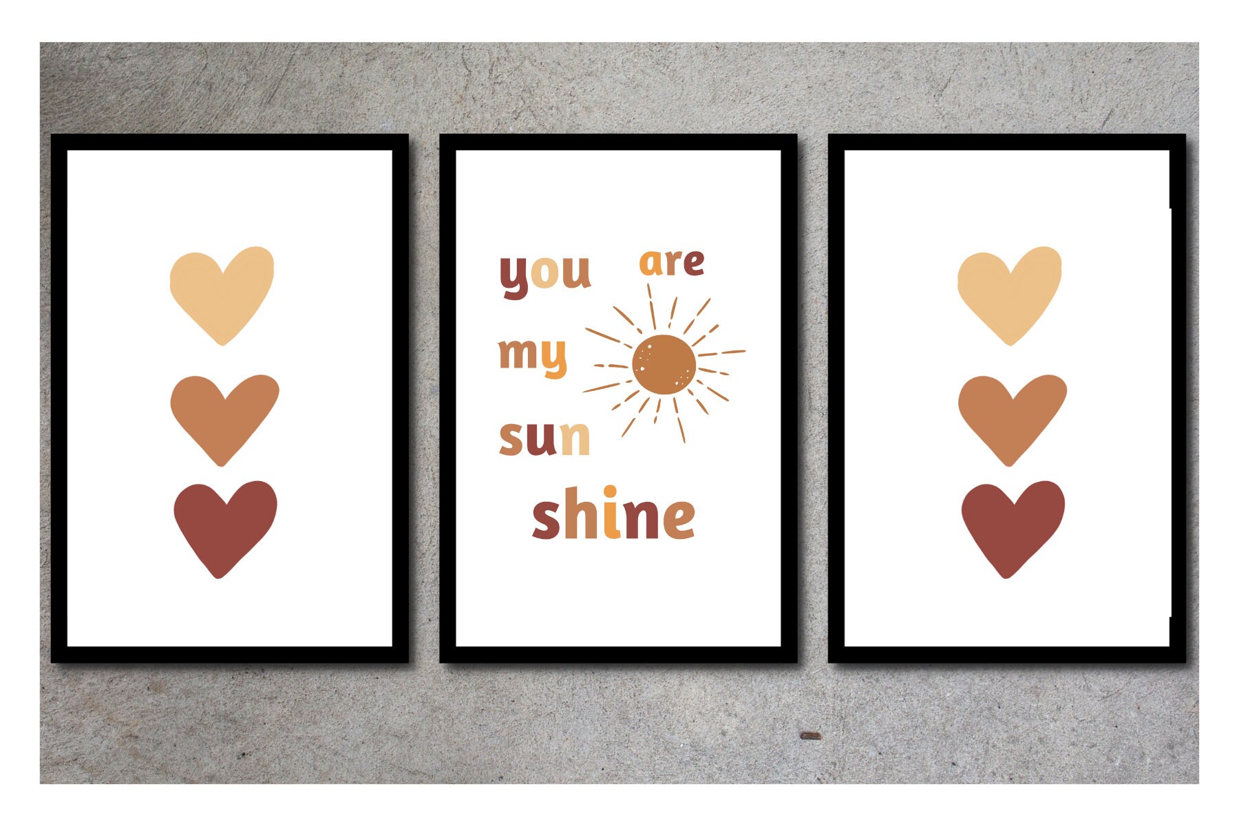 Digital Download Boho Alphabet Number Posters, Nursery Decor ...