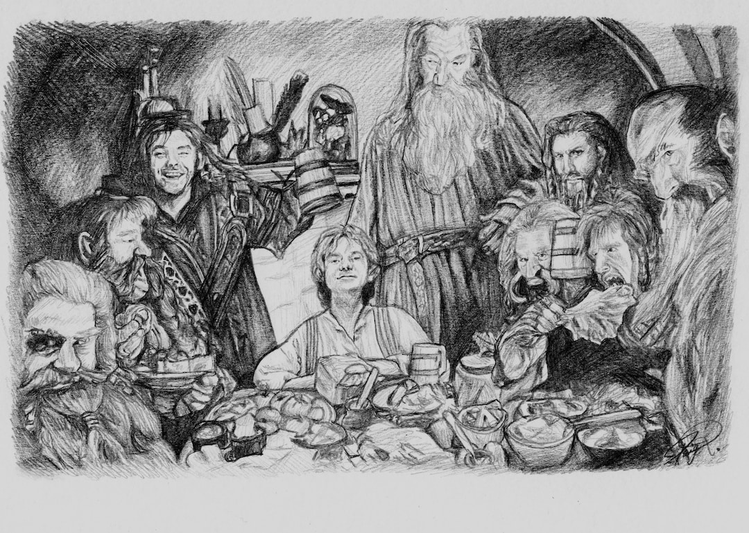 The Great Feast-original Drawing - Etsy