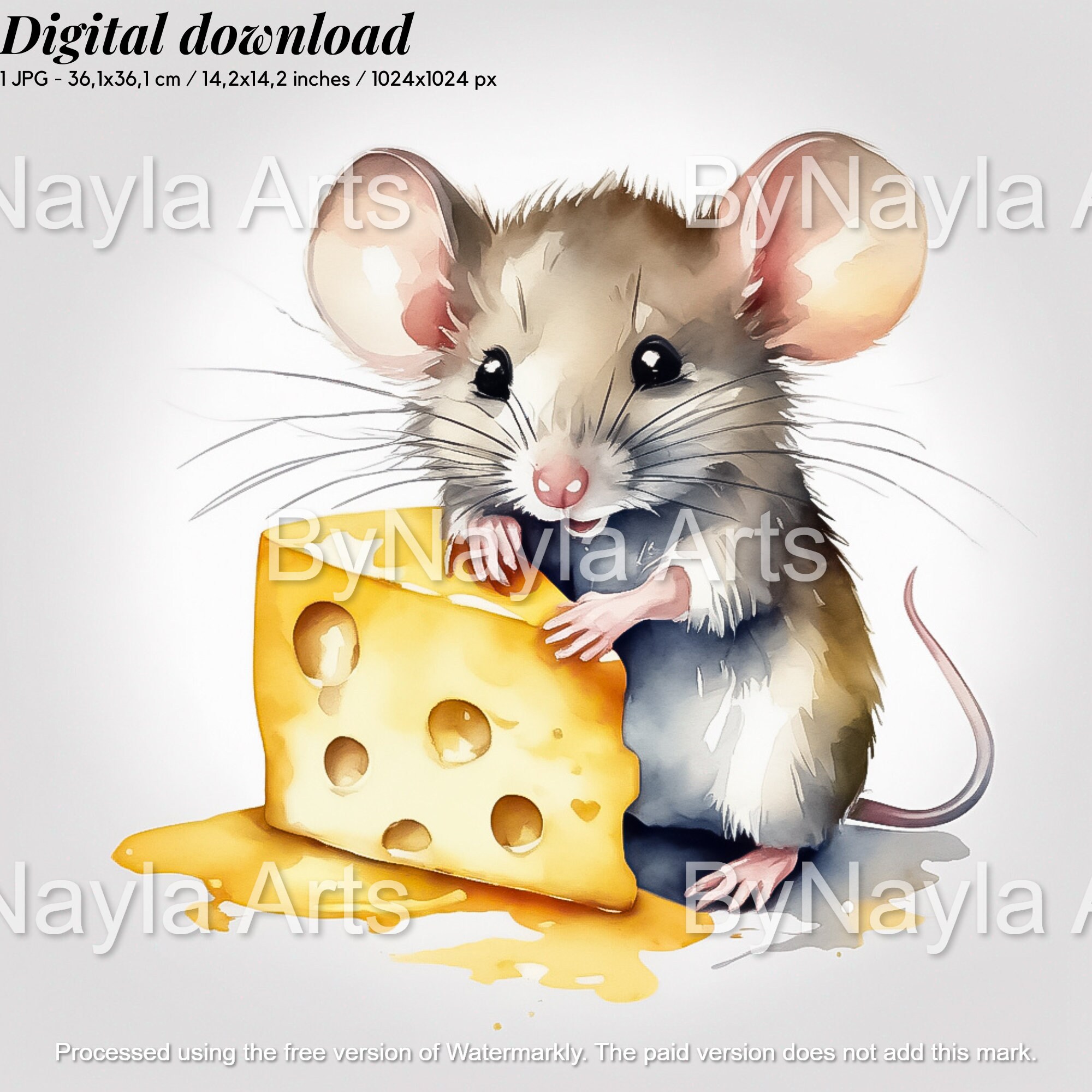 Adorable Mouse Clipart, Classroom Decoration, Cheese Mouse Printable ...