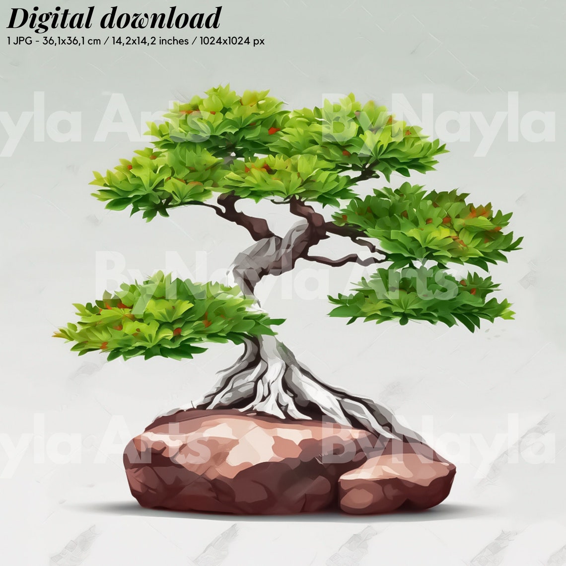 10 Jpg, Bonsai Tree, Art Illustration, Colorful Design, Japanese Art ...