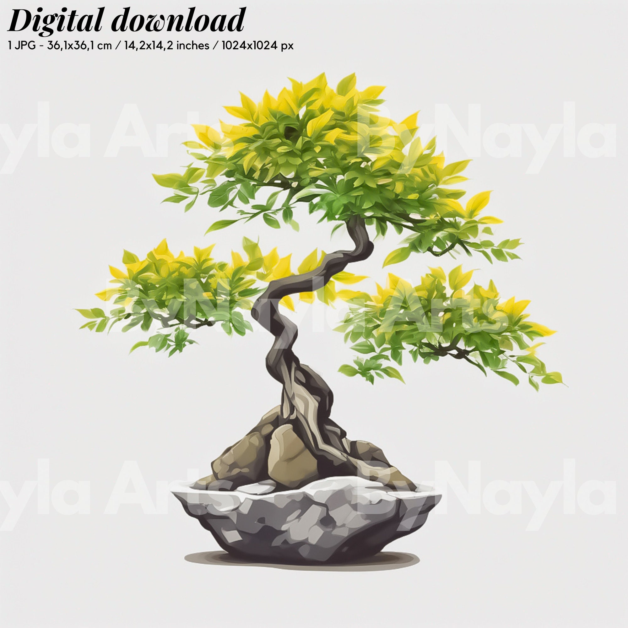 10 Jpg, Bonsai Tree, Art Illustration, Colorful Design, Japanese Art ...