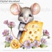Adorable Mouse Clipart, Classroom Decoration, Cheese Mouse Printable ...