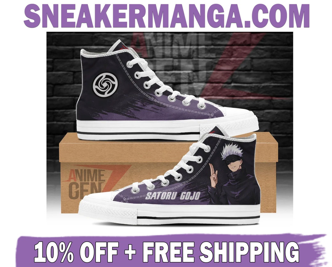 Jujutsu Kaisen Satoru Gojo Sneakers High Top Shoes Custom - Etsy
