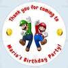 Printable Super Mario Bros Favor Tags - Cute Thank You Tags - Mario ...