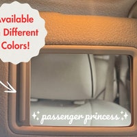 Passenger Princess Car Mirror Decal Sticker, Rearview Mirror Cute ...